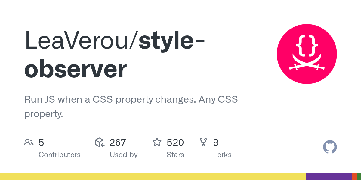 Style Observer: Run JavaScript When CSS Properties Change - OSRepos